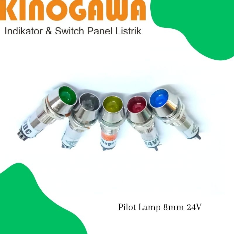 Jual Pilot Lamp mini 8mm LED 24V KINOGAWA | Shopee Indonesia