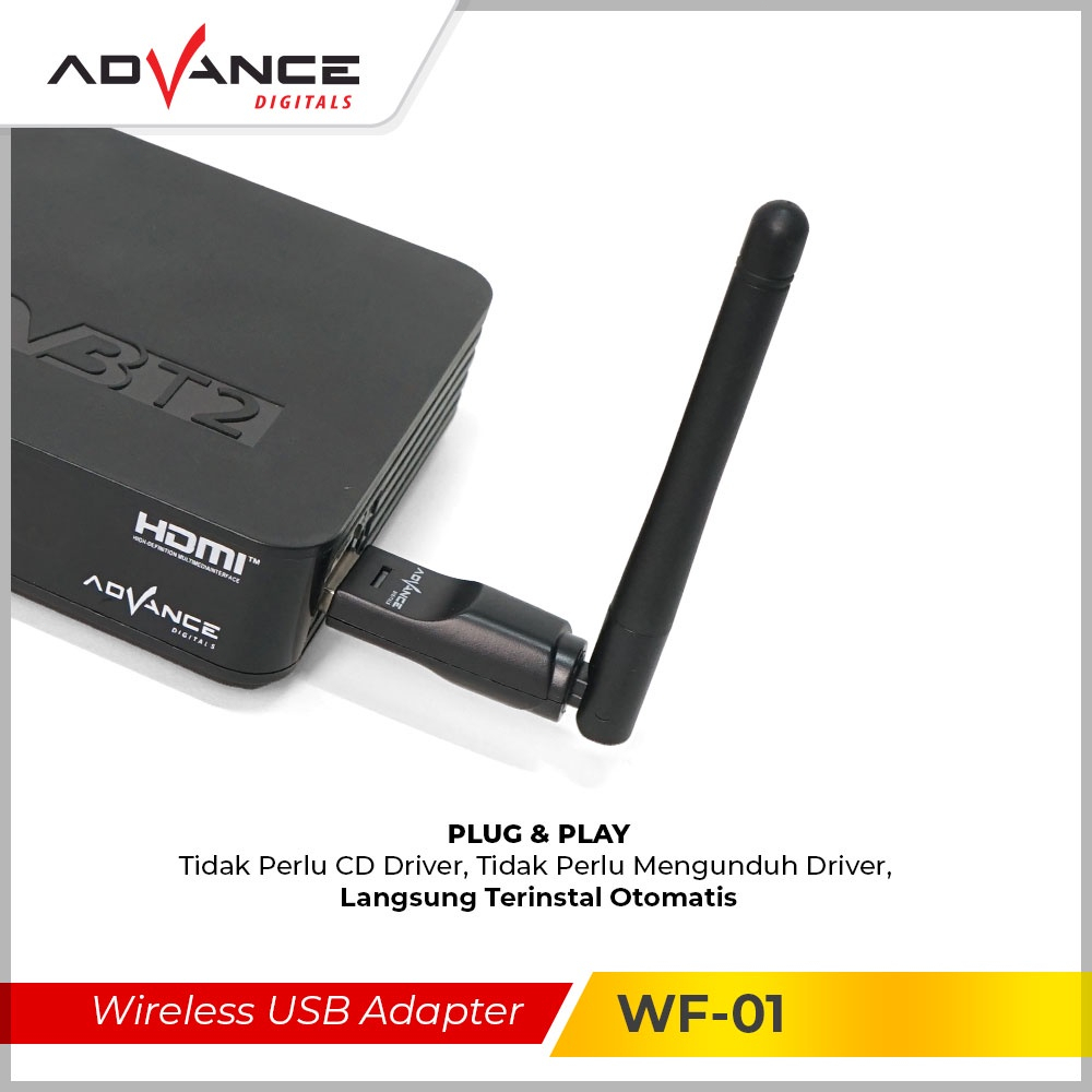 Jual Advance Dongle WF-01 USB - Dongle Wifi Set Top Box - Dongle ...