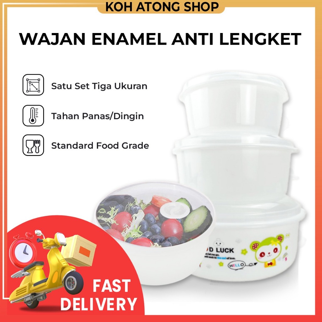 Jual Set 3 in 1 - Wadah Tempat Penyimpanan Makanan |Food Container ...
