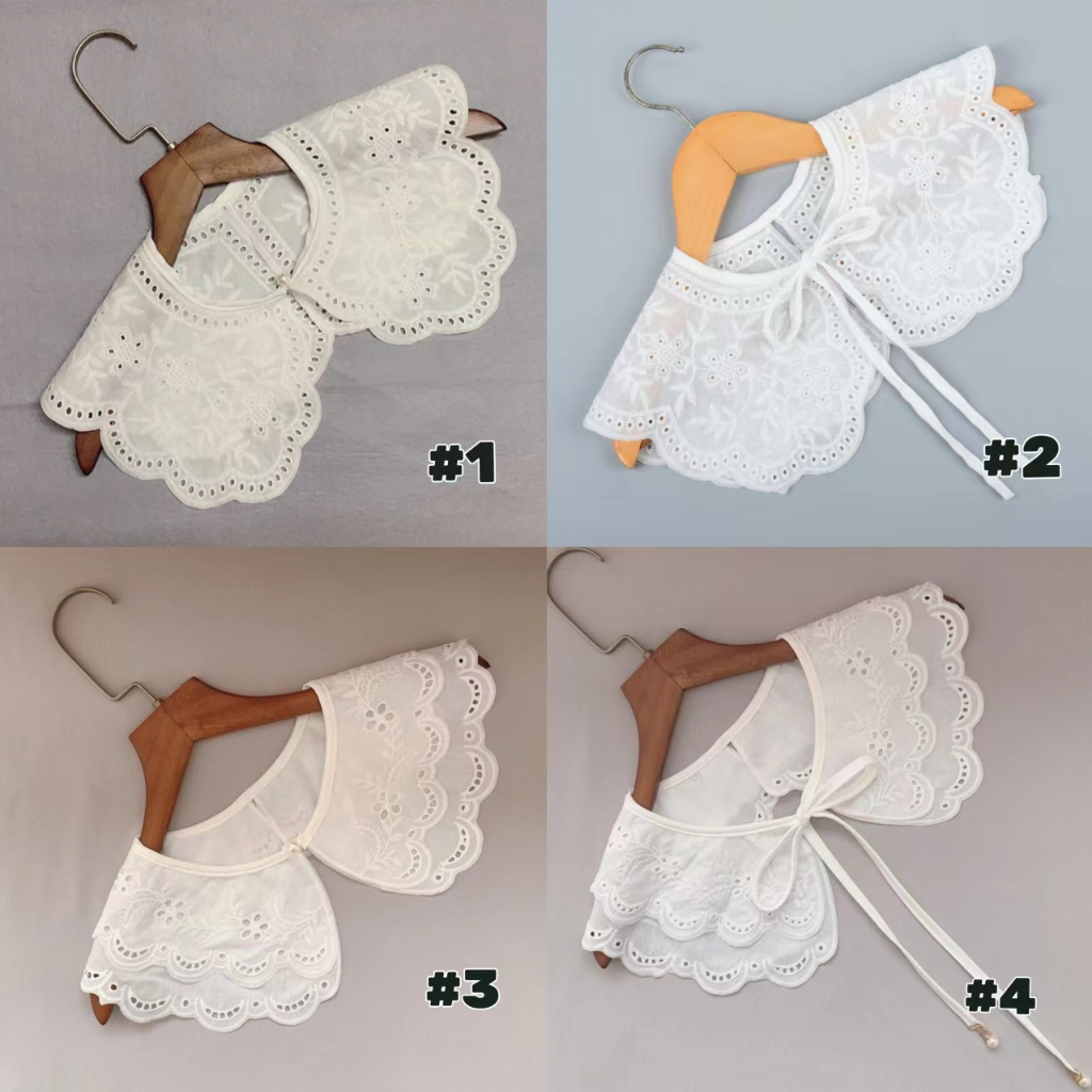 Jual 【KERAH INSTAN】Fake Collar/Kerah Palsu/Kerah Instan/Renda Kerah 2 ...