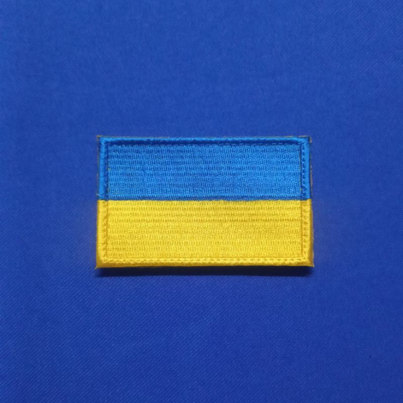 Jual Patch bordir bendera Ukraina | Flag of Ukraine | Shopee Indonesia