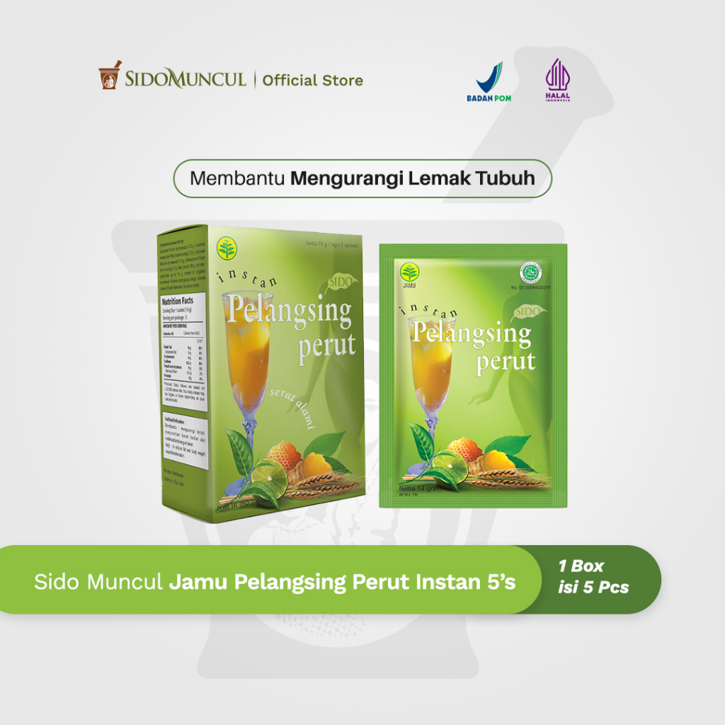 Jual Jamu Pelangsing Perut Instan 5's - Membantu Mengurangi Lemak Tubuh ...