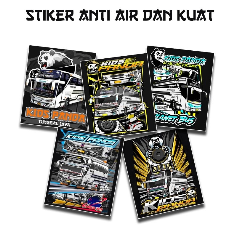Jual sticker jet bus mania tempelan stiker jet bus isi 5 sticker ...