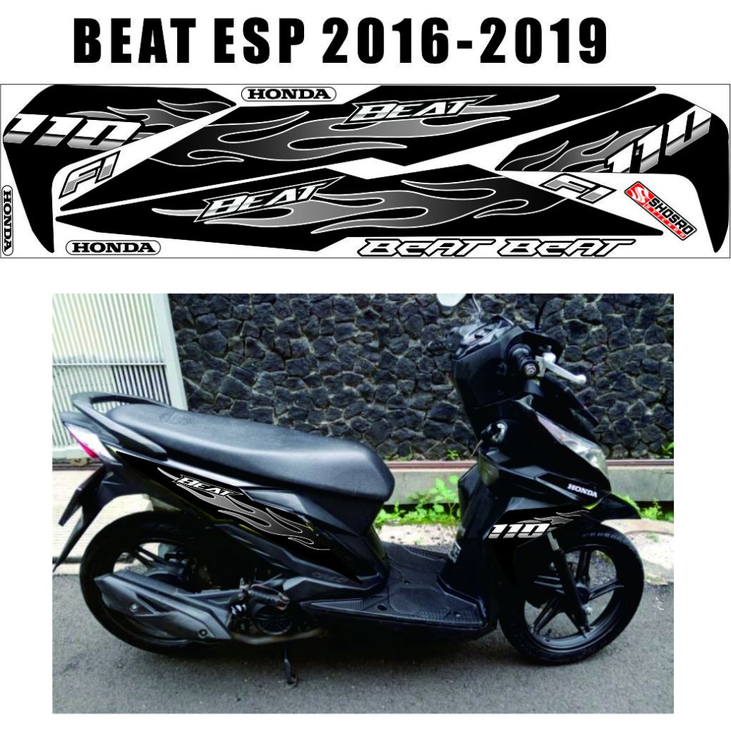 Jual STRIPING STIKER MOTOR HONDA BEAT ESP 2016 2017 2018 2019 STIKER ...