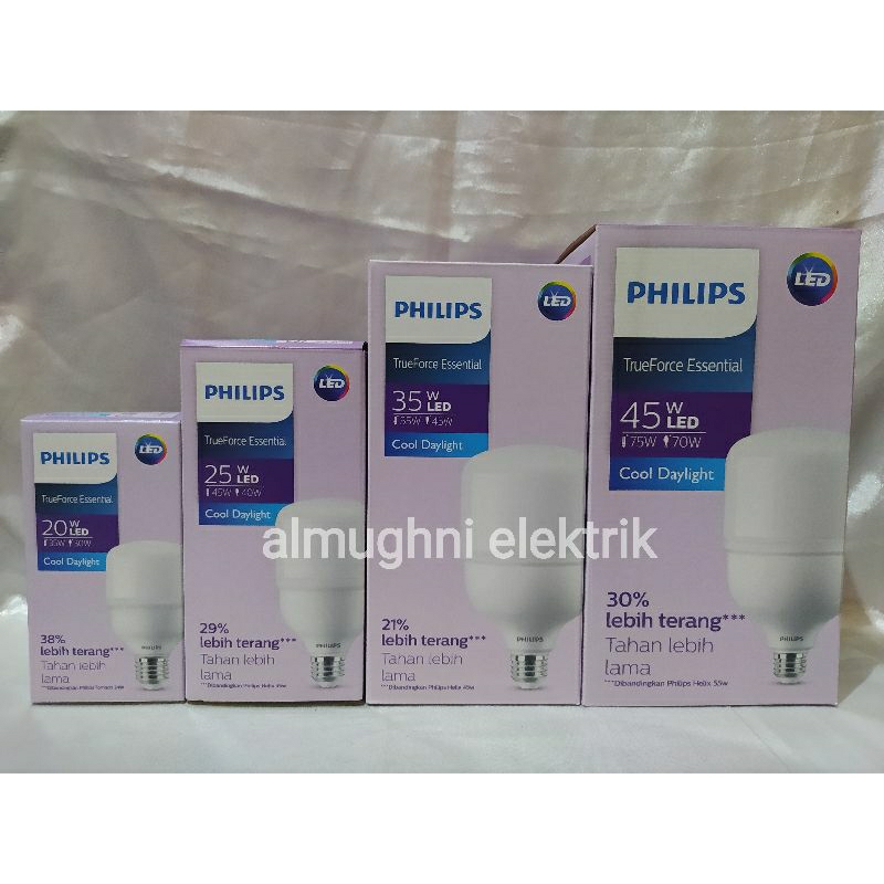 Jual PHILIPS lampu led philips trueforce essential 20/25/35/45 watt | Shopee Indonesia