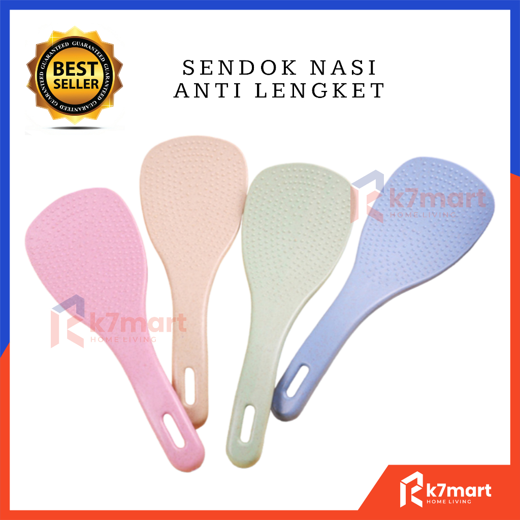 Jual K7MART SENDOK NASI ANTI LENGKET BAHAN WHEAT STRAW FOOD GRADE ...