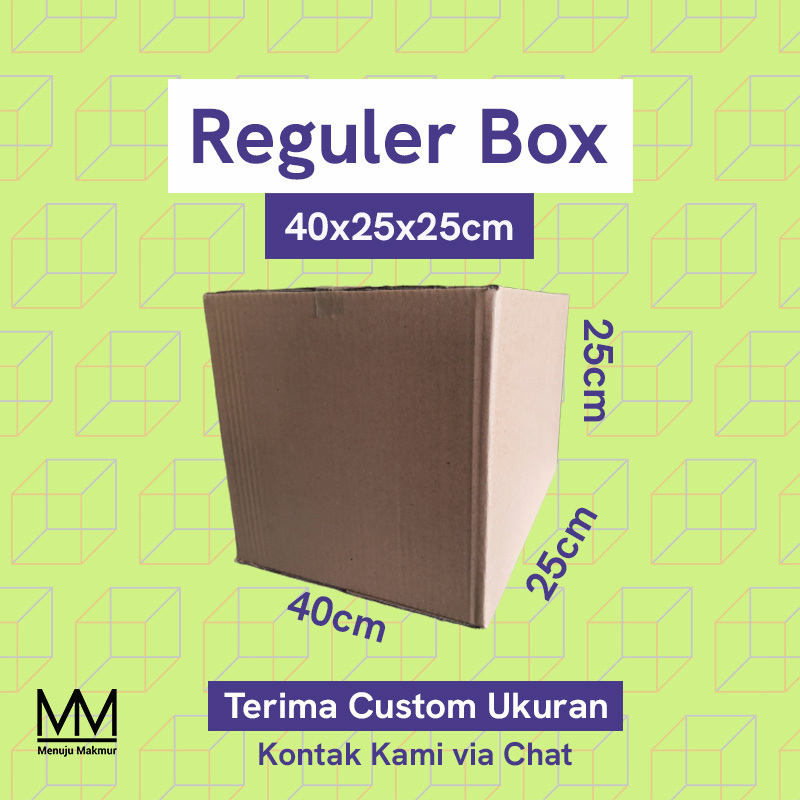 Jual Kardus Box Dus Polos Coklat Baru 40 X 25 X 25 CM | Shopee Indonesia