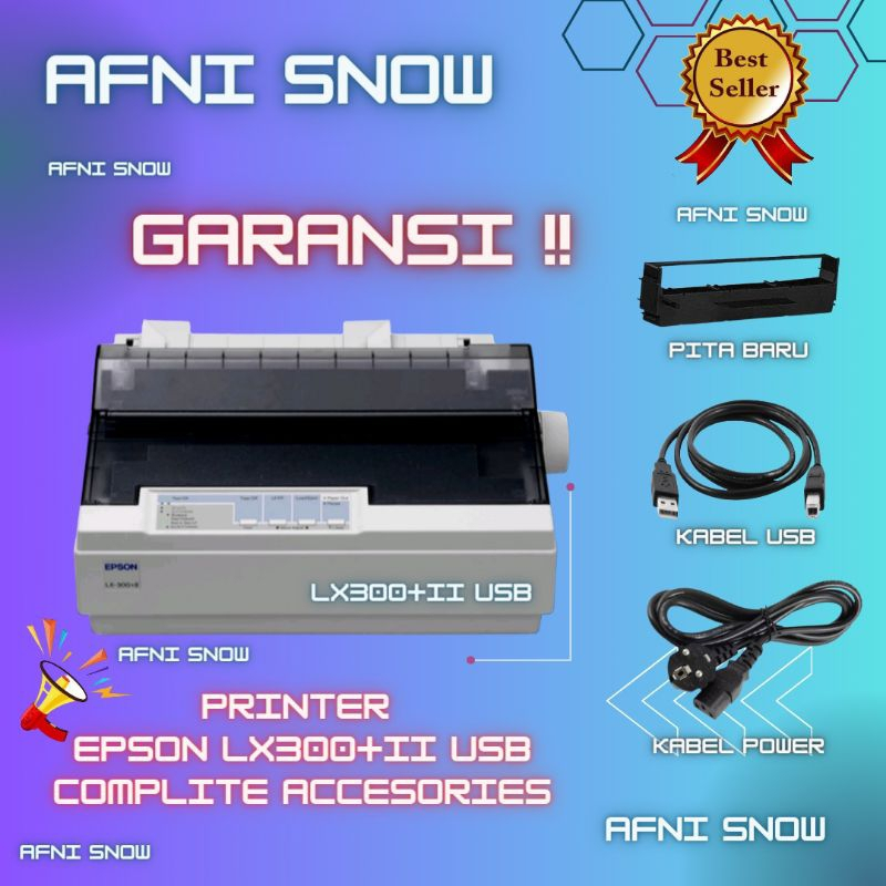 Jual Printer Dot Matrix Epson Lx300+II unit printer lx300+ii Aksesoris ...