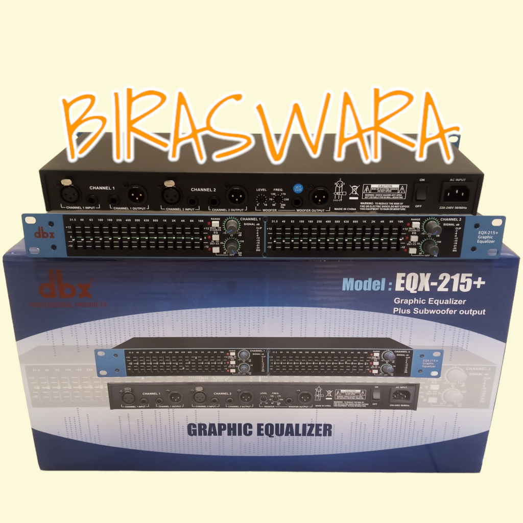 Jual DBX EQX-215+ EQUALIZER PLUS SUBWOOFER OUTPUT EQX215 | Shopee Indonesia