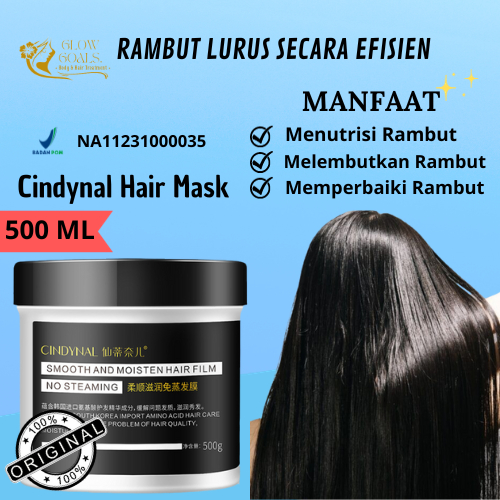 Jual BPOM Cindynal HairMask Smooth And Moisten Hair Film No Steaming ...