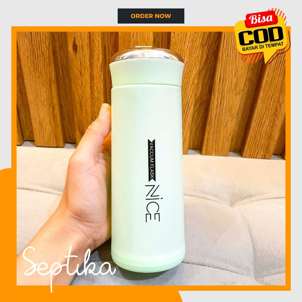 Jual Botol Kaca Nice Tanpa Box Grosir Tumbler Glass Termos Air Panas ...