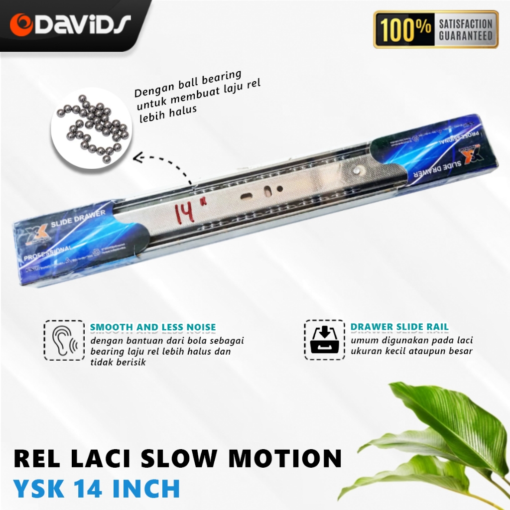Jual Rel Laci Slow Motion Doble Track Tarik Meja YSK 35 40 cm Silver ...