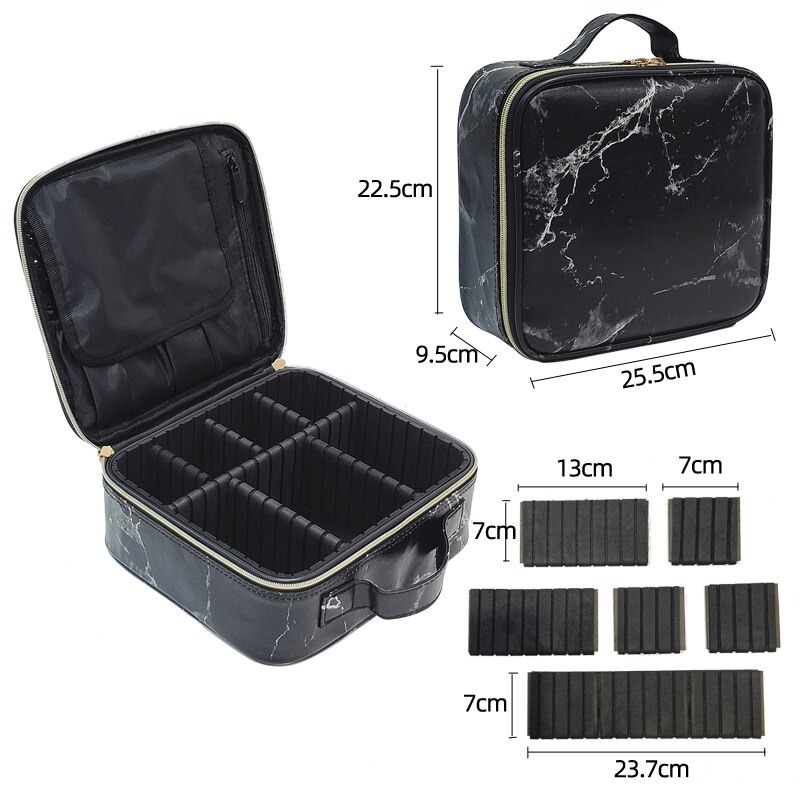 Jual Promo Tempat Kosmatik / Box Makeup / Beautycase 25.5x23x9cm F118 ...