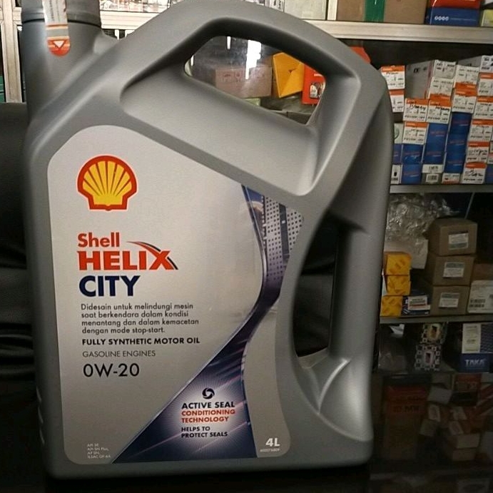 Jual OIL SHELL HELIX CITY 0W-20 FULLY SYNTHETIC MOTOR OIL, ORIGINAL ...