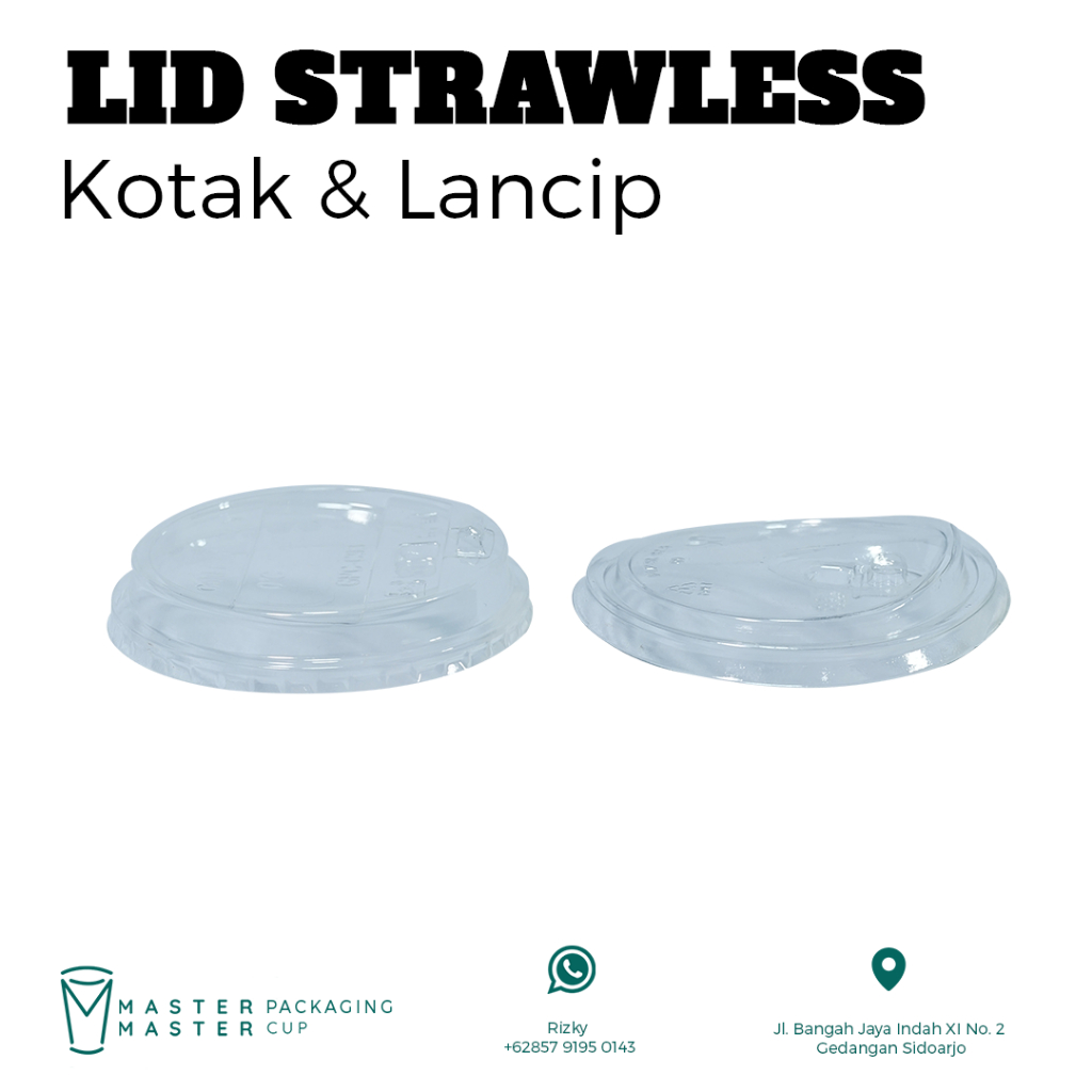 Jual Tutup Gelas Strawless Lid Cup Cembung Datar | Shopee Indonesia
