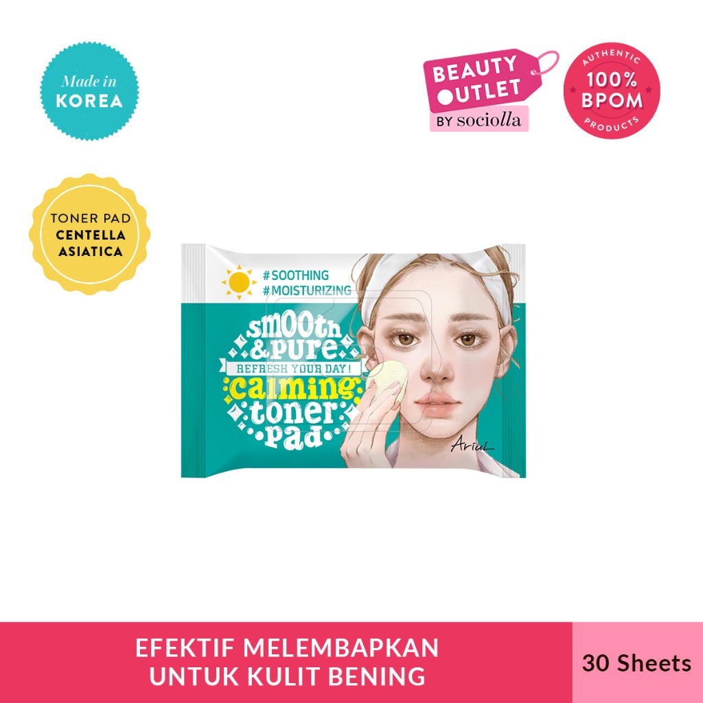 Jual Ariul Smooth & Pure Daily Toning Pad 30 sheet - Edit by Sociolla ...