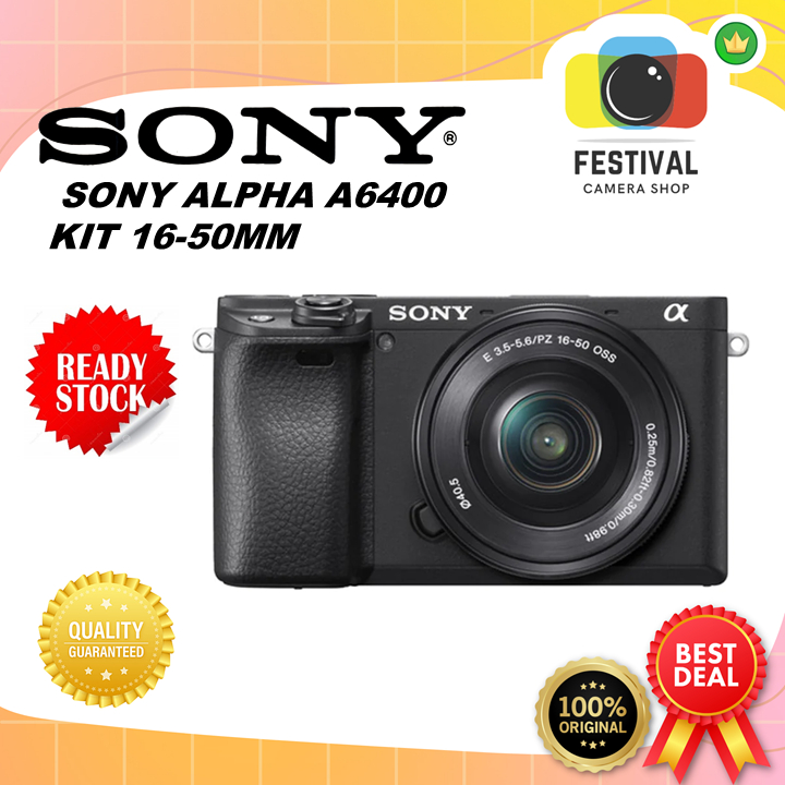 Jual SONY ALPHA A6400 KIT 16-50MM | Shopee Indonesia