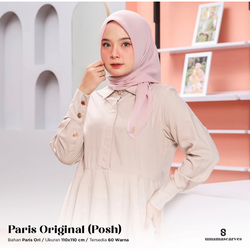 Jual Segi 4 Umamascarves Paris Original (Posh) | Shopee Indonesia