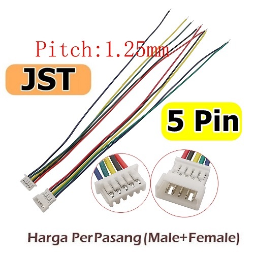 Jual 1 Set Kabel Mini Micro JST 1.25mm Connector + Cable 2 Pin / 3 Pin ...