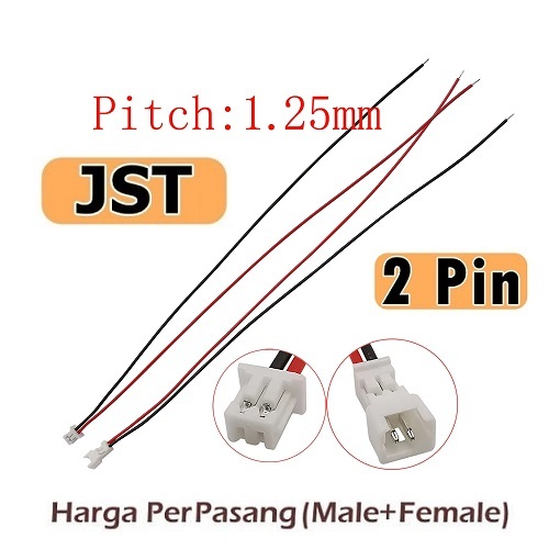 Jual 1 Set Kabel Mini Micro JST 1.25mm Connector + Cable 2 Pin / 3 Pin / 4 Pin / 5 Pin Male ...