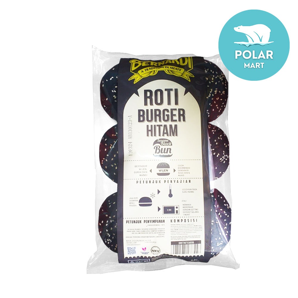 Jual Bernardi Roti Burger Hitam 6 Pcs (FROZEN FOOD BANDUNG) | Shopee ...