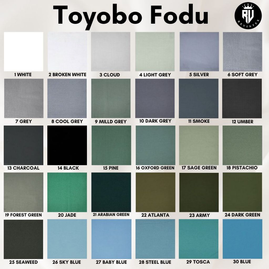 Jual Kain Toyobo Fodu IMPORT PREMIUM Grade A (1) REVINTEX BANDUNG ...