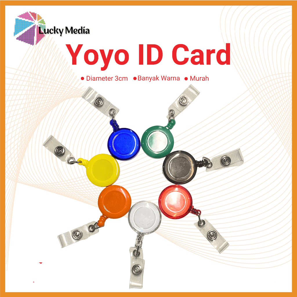 Jual Yoyo ID Card Holder Gantungan Plastik Yoyo Hang Tag Name Tag ...