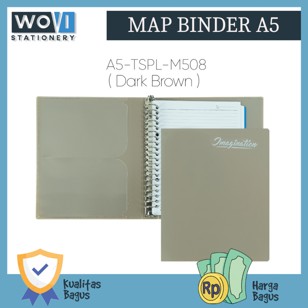 Jual [PCS] Map Binder A5 Imagination Joyko / Map Binder Polos A5 Warna ...