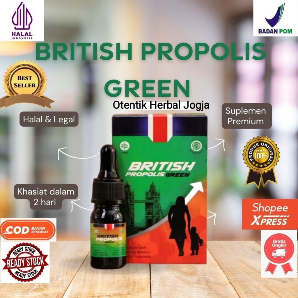 Jual British Propolis For Kids Khusus Anak II British Propolis Green ...