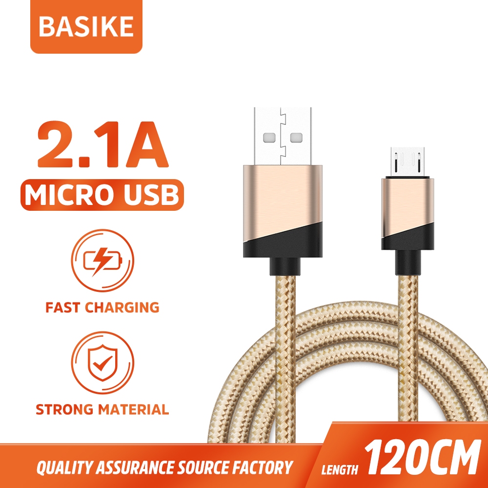 Jual BASIKE Kabel Data Android Micro USB Charger Fast Charging 3A for ...