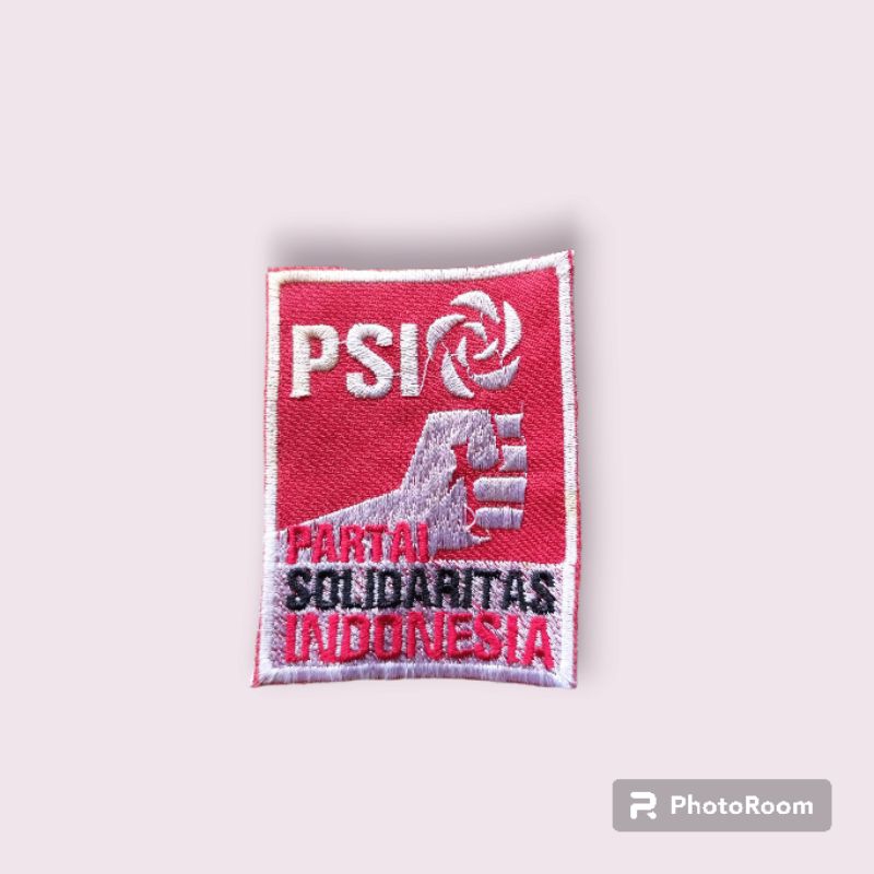 Jual BET BADGE LOGO PSI LAMBANG BORDIR LOGO PARTAI SOLIDARITAS ...
