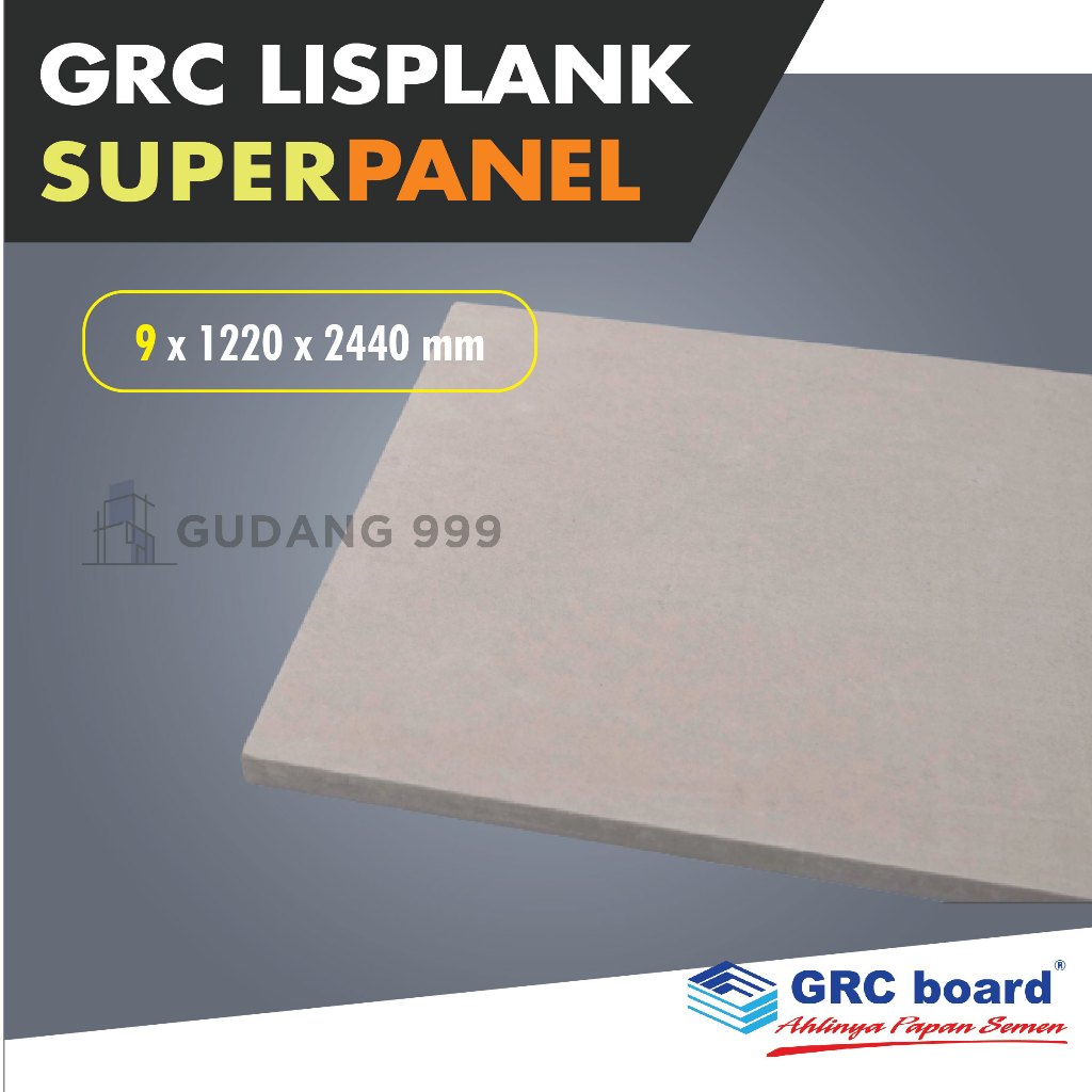Jual Grc Super Panel 9 MM / Grc Partisi / Panel Grc 1.22X 2.44 M ...