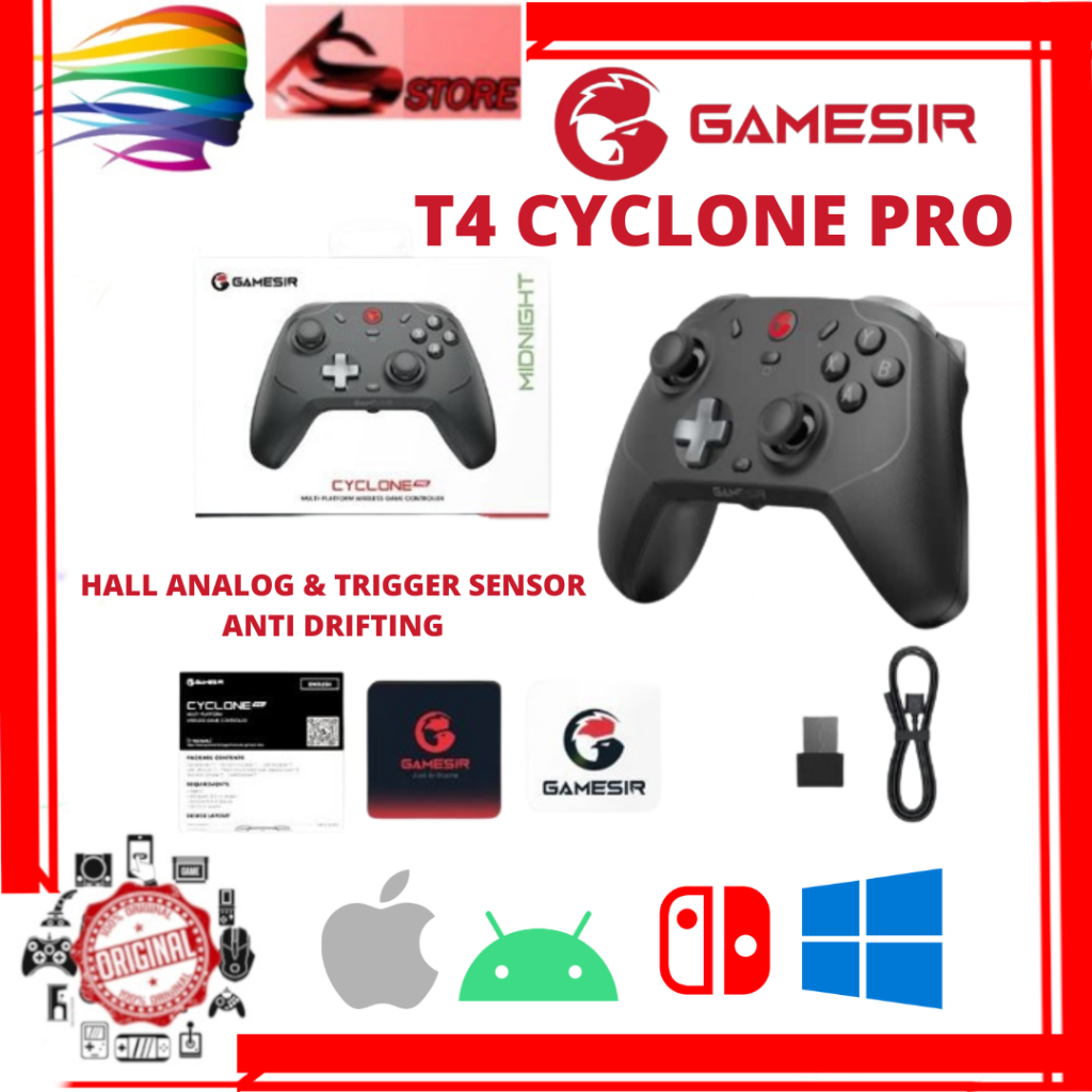 Jual GameSir T4 Cyclone Pro Gamepad Controller stick bluetooth ...