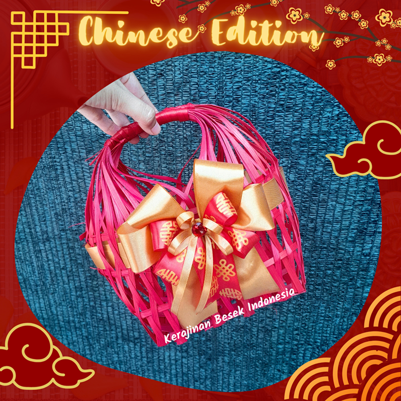 Jual TAS KUE IMLEK CHINESE EDITION Tas snack 14cm x 10cm warna pita ...