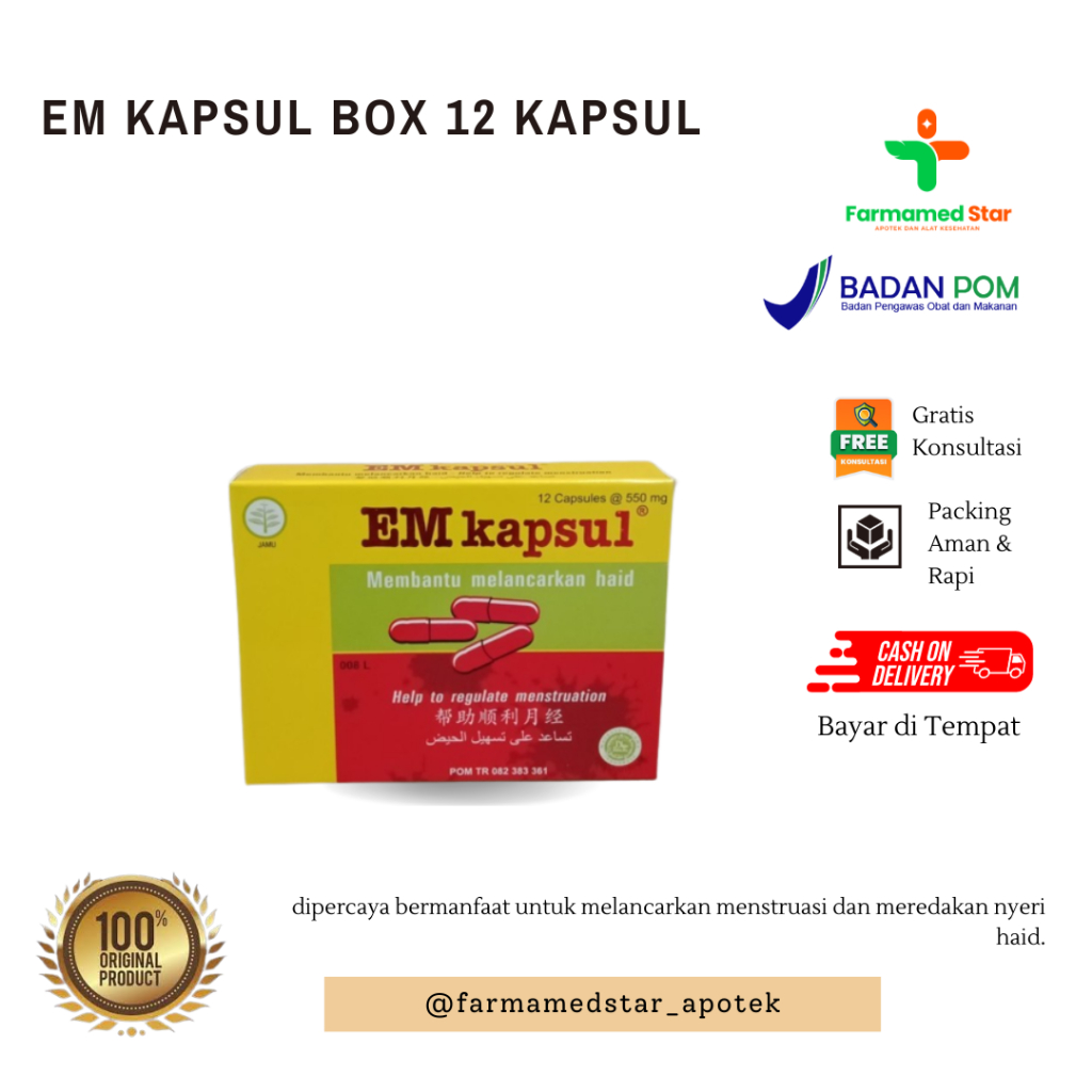 Jual EM KAPSUL BOX 12 KAPSUL | Shopee Indonesia