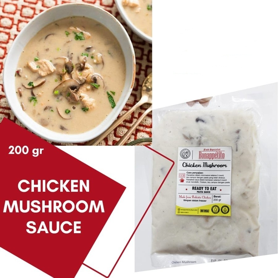 Jual Chicken & Mushroom Sauce 200 Gram / Saus Jamur Ayam / Halal ...