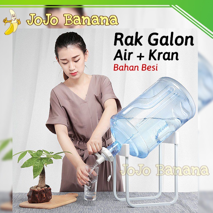Jual Rak Galon Model U Kran Air Minum Rack Aqua Set Penyangga Minuman ...