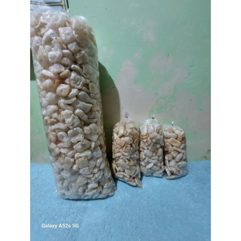 Jual KERUPUK KULIT ASLI SAPI DAN KERBAU HALAL KEMASAN 1KG | Shopee ...