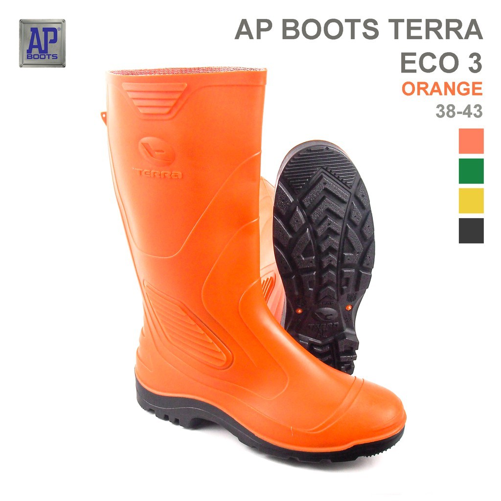 Jual AP TERRA ECO 3 ORANGE 39-43 - SEPATU BOOT SAFETY KARET - AP BOOTS ...
