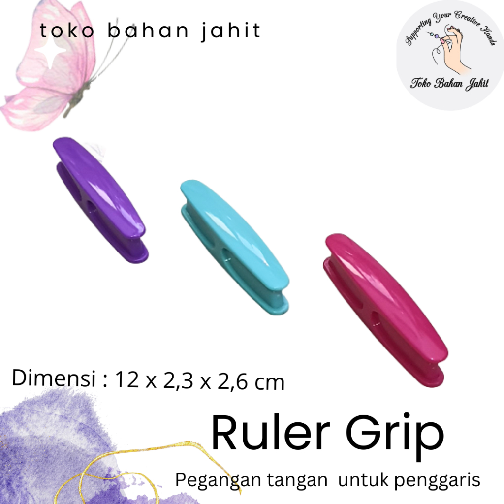 Jual Ruler Grip | Pegangan Penggaris Quilting | Handle Penggaris ...