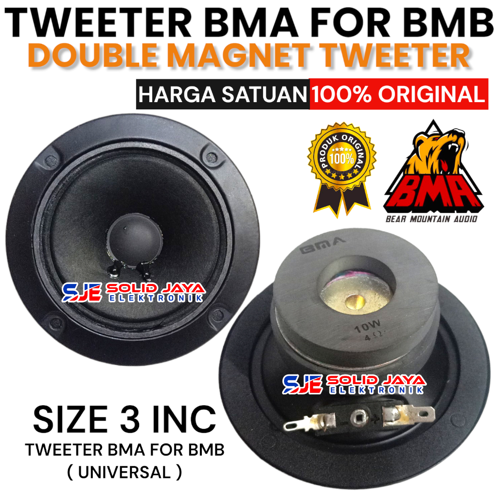 Jual TWEETER BMA ASLI TWITER TWETER DOUBLE MAGNET 3 INCH INC IN 32INCH ...