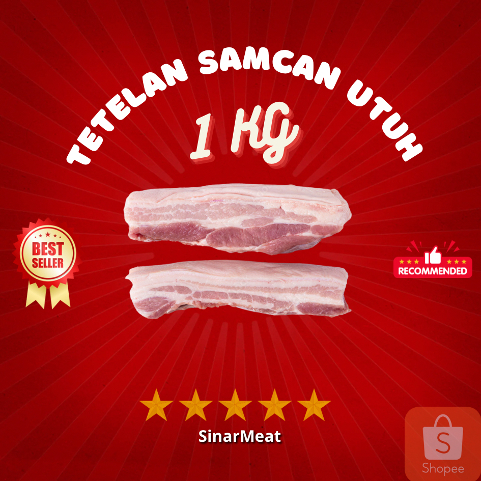 Jual DAGING BABI TETELAN SAMCAN UTUH PREMIUM 1KG | Shopee Indonesia