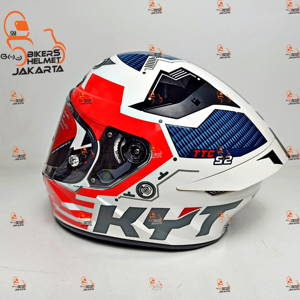 Jual HELM KYT TT COURSE FUSELAGE RED FULL FACE | Shopee Indonesia