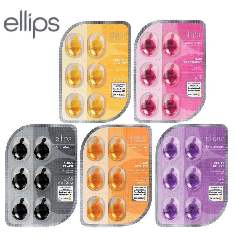 Jual Elips Hair Vitamin Sachet isi 6pcs 5psg | Shopee Indonesia