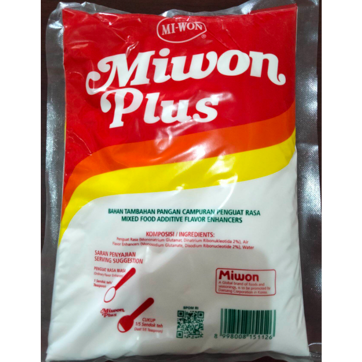 Jual MIWON PLUS 1 KG PECIN VETSIN MSG PENYEDAP RASA | Shopee Indonesia