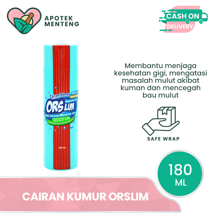 Jual Orslim Cairan Obat Kumur 180 mL - Membersihkan dan Mencegah Bau ...