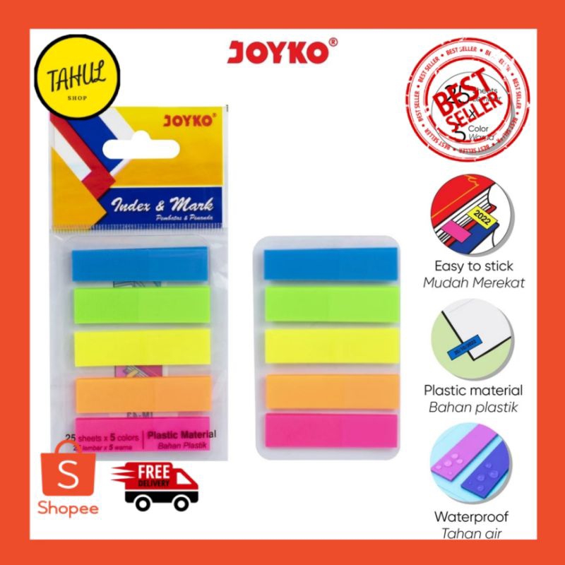 Jual Index & Mark Penanda Pembatas Joyko IM-43 Plastik / Stick Notes ...