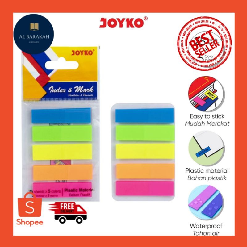 Jual Index & Mark Penanda Pembatas Joyko IM-43 Plastik / Stick Notes ...
