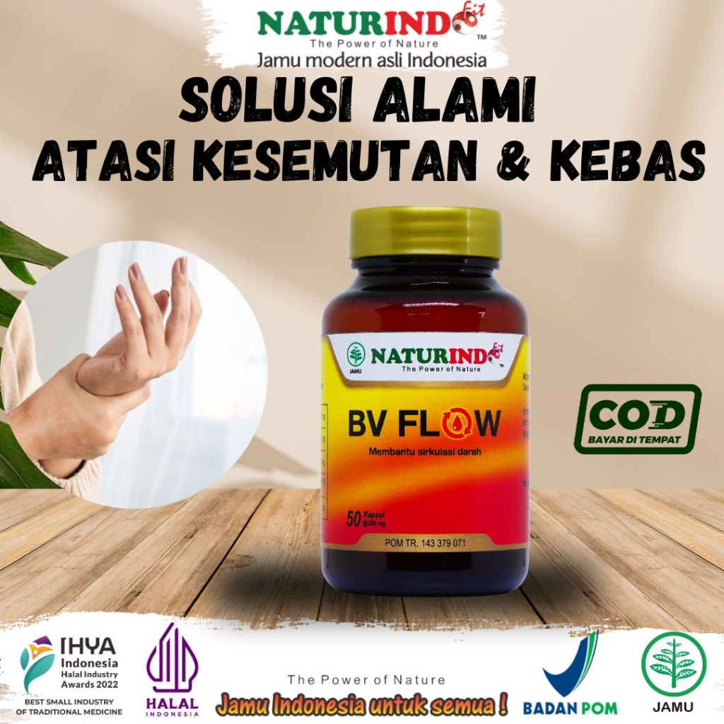 Jual Obat Kesemutan Kram Bv Flow Penyumbatan Pembuluh Darah Melancarkan ...