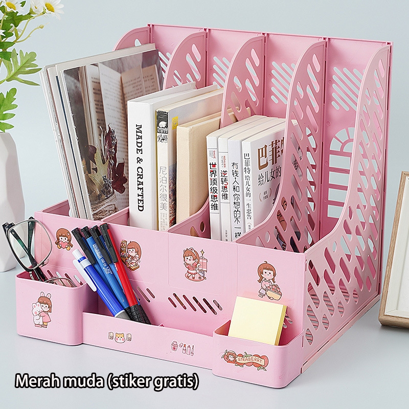 Jual Ins Minimalis Meja Belajar Stationary Kit Rak Buku Rak Penyimpanan ...